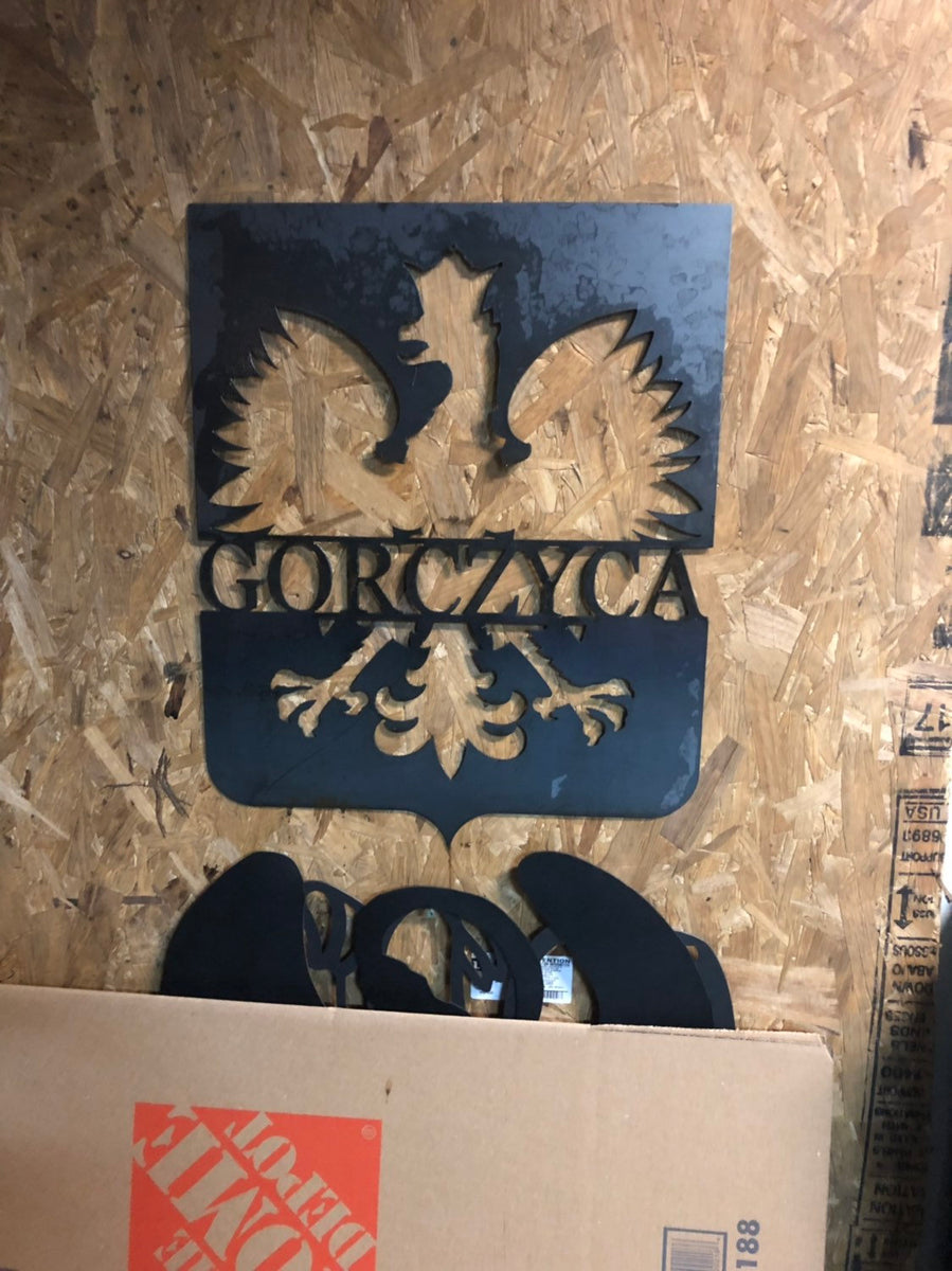 Polish heritage steel cnc cut sign. Free Shipping!!! – Walker Custom Metal